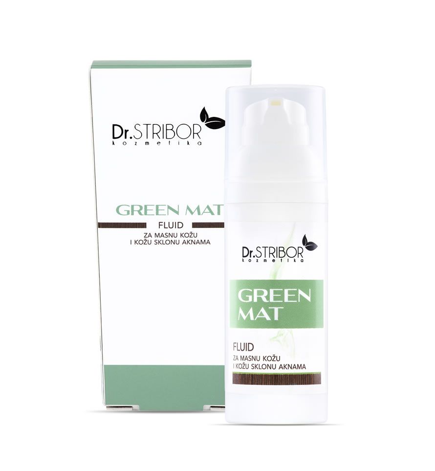 Green Mat fluid s niacinamidom i azeloglicinom za masnu kožu s aknama ...